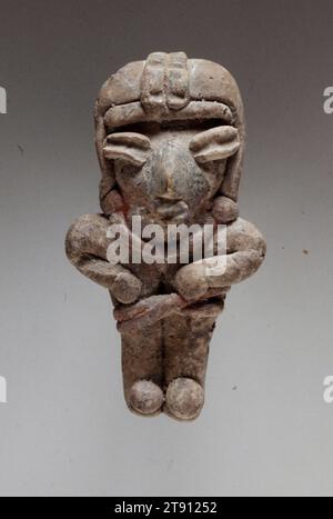 Standing male figure, 250 BCE - 200 CE, 10 5/8 in. (27 cm), Polychromed ...