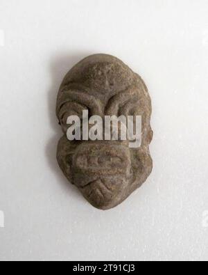 Miniature mask, 1500 BCE, Earthenware, Mexico, Pre-Classic Stock Photo ...