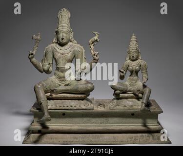 Shiva and Uma (Somaskanda) - South India, ca. 14th century Stock Photo ...