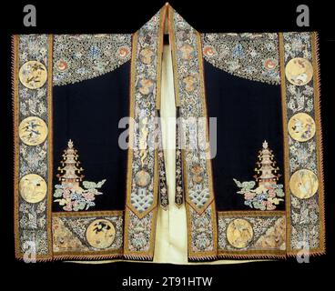 Daoist priest’s robe (jiangyi), 1662-1722, L.57-1/4 in., Embroidered ...