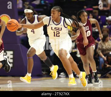Baton Rouge, USA. 21st Nov, 2023. LSU Lady Tigers guard Hailey Van Lith ...