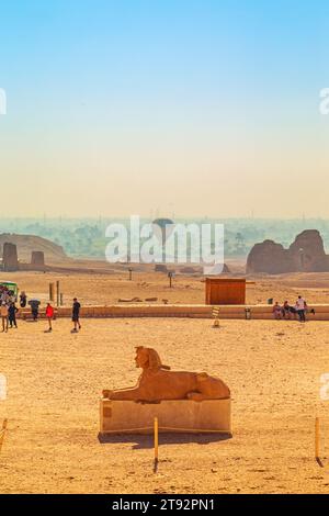 Sphinx guarding the Temple of Queen Hatshepsut. Luxor, Egypt – October ...