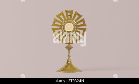 A monstrance containing the consecrated host, which is Our Lord Jesus ...