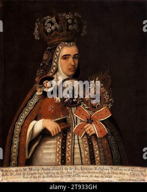 'Maria Josefa' is a classical portrait painting, capturing the subject ...