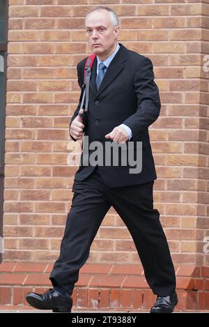 Derbyshire Constabulary PC Shaun Elliott leaves Derby Crown Court ...