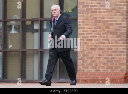 Derbyshire Constabulary PC Shaun Elliott leaves Derby Crown Court ...