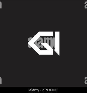 GI Luxury initial logo letters in high quality professional design that ...