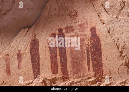 Section of the Great Gallery at Horseshoe Canyon, Canyonlands National ...