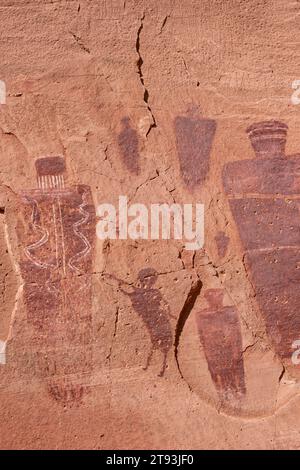 Section of the Great Gallery at Horseshoe Canyon, Canyonlands National ...