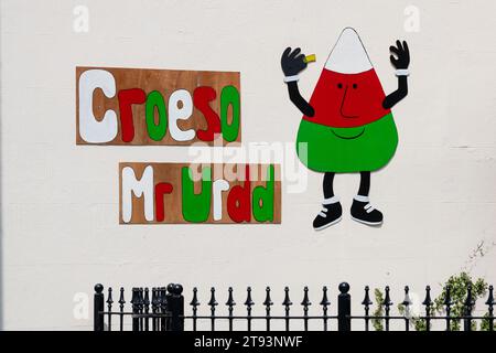 Mr Urdd personification of The Urdd welsh youth movement symbol ...