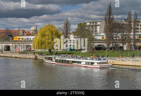 Spree, Ufer, James-Simon-Park, Mitte, Berlin, Deutschland Stock Photo ...
