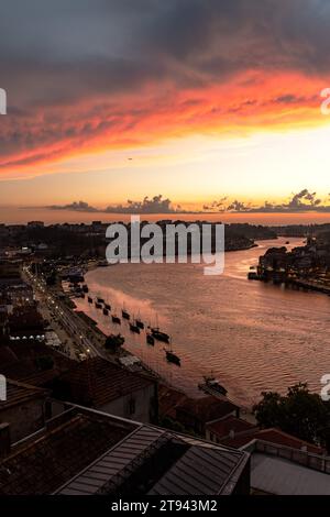Aerial view over Porto, Portugal Stock Photo - Alamy