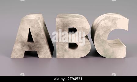 Luxury concrete inscription price on grey podium, soft light, front ...