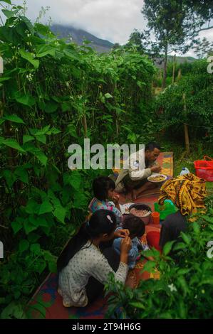 Portrait of the indigenous Karo people, Nurhalimah Br Sembiring Milala ...