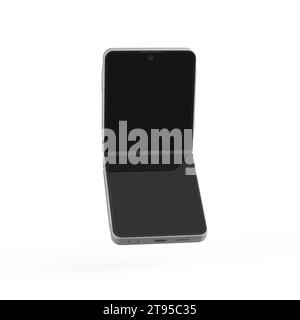 flip smartphone 3d graphic object Stock Photo - Alamy