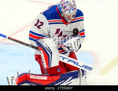New York Rangers goaltender Jonathan Quick is honored with the Rod ...