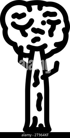 kauri jungle amazon line icon vector illustration Stock Vector Image ...