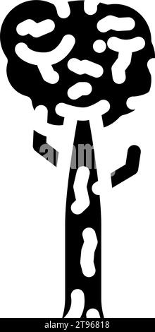 kauri jungle amazon glyph icon vector. kauri jungle amazon sign ...