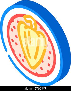 chiles rellenos mexican cuisine color icon vector illustration Stock ...