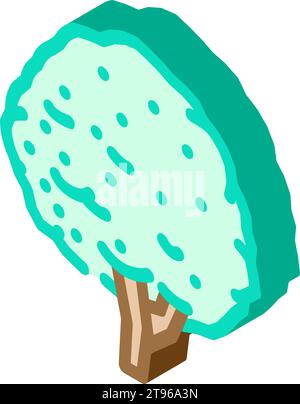 neem tree jungle amazon isometric icon vector illustration Stock Vector ...