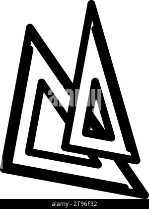 drafting triangle architectural drafter line icon vector illustration ...