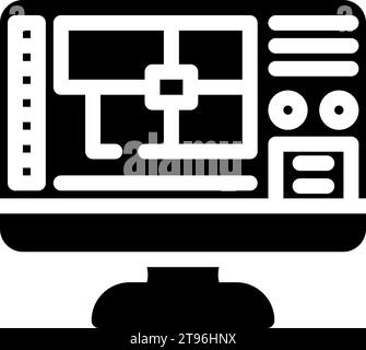 technical drawings architectural drafter icon color illustration Stock ...