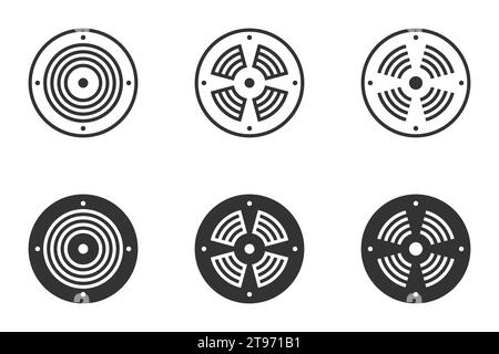 Smoke sensor icon. Vector illustration Stock Vector Image & Art - Alamy