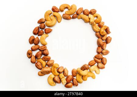 The border frame is made of a mix of nuts Stock Photo - Alamy