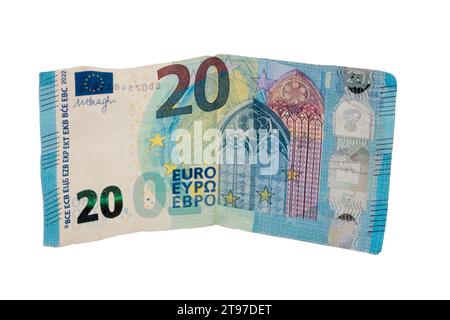 Forged counterfeit €20 / twenty Euro / 20 euros bank note / fake ...