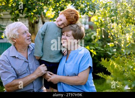 We love spending the day with them. grandparents bonding with their ...