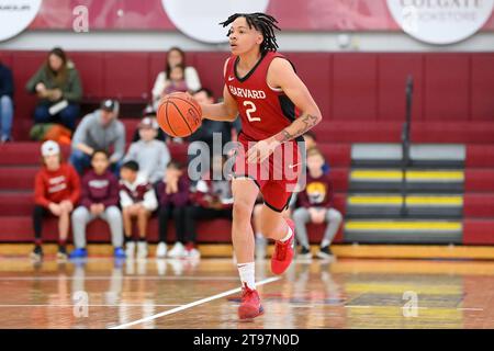 Harvard guard Malik Mack (2) in action as Harvard played Indiana an ...