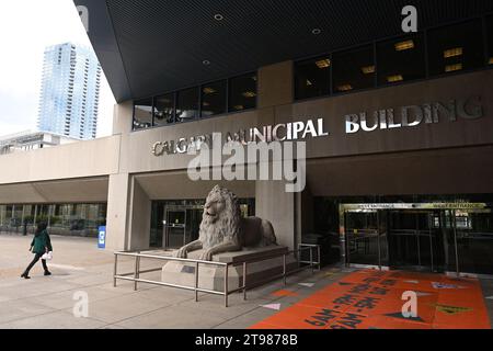 Calgary, AL, Canada - August 10, 2023: Calgary Municipal Building Stock ...