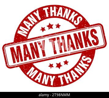 many thanks stamp. many thanks sign. many thanks label set Stock Vector ...