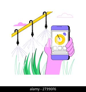 Yield monitoring isolated cartoon vector illustrations. Farmer ...