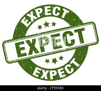expect round green sticker isolated on white Stock Vector Image & Art ...