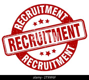 recruitment stamp. recruitment sign. round grunge label Stock Vector ...
