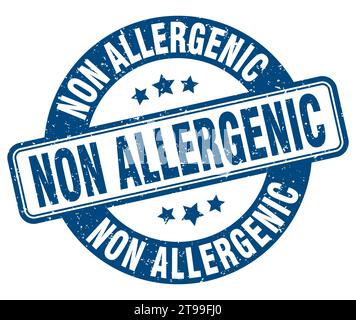 non allergenic label sign. round stamp. ribbon. band Stock Vector Image ...
