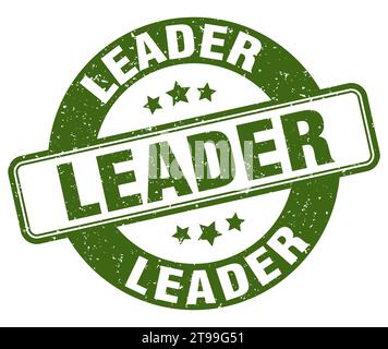 leader stamp. leader label. round grunge sign Stock Vector Image & Art ...