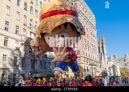 Monkey D Luffy known as "Straw Hat" Luffy balloon flown during 97th ...