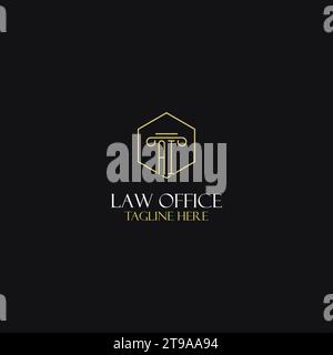AI monogram initials design for law firm, lawyer, law office with ...