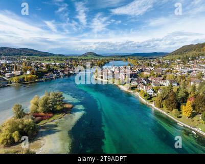 Aerial view of the Werd island group in the westernmost part of Lake ...