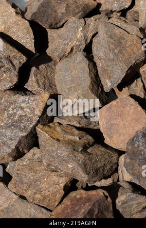 Bronzite gemstone as natural mineral rock specimen Stock Photo - Alamy