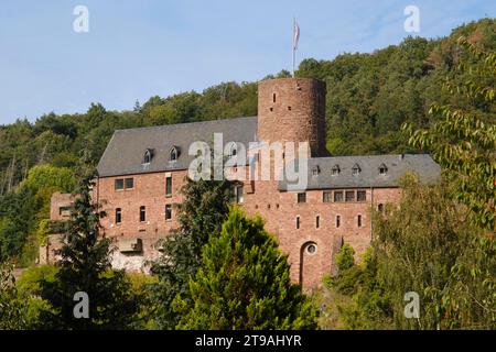 Historic Hengebach Castle, Heimbach, Eifel National Park, North Rhine ...