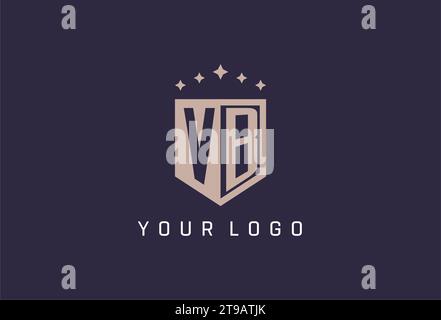 VB monogram logo with geometric shield icon design inspiration Stock ...