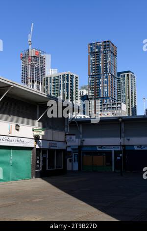 Barkantine Estate Quarterdeck Shopping Centre stands in contrast to the ...