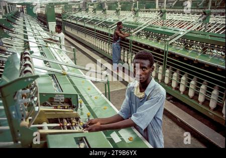Tanzania - Factory workers in one of the many textile companies in ...