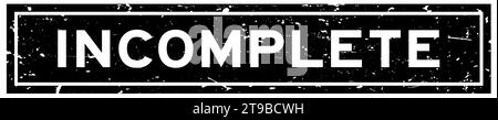 Grunge black incomplete word rubber seal stamp on white background ...
