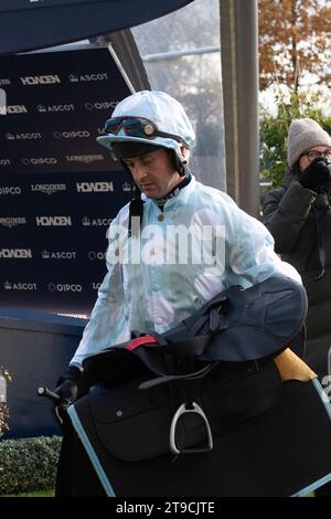 Ascot, Berkshire, UK. 24th November, 2023. Riders in The S.A.F.E ...