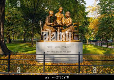 "Women’s Rights Pioneers" sculpture (by Meredith Bergmann in 2020) in ...