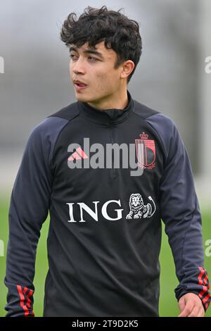 Tubize, Belgium. 21st Nov, 2023. Matte Smets (3) of Belgium pictured ...